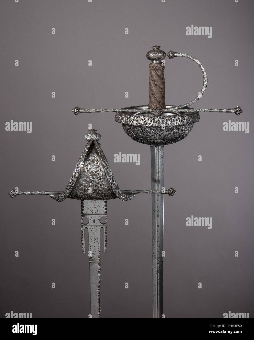 Cup-Hilted Rapier and Matching Parrying Dagger ca. 1650–75 Italian ...