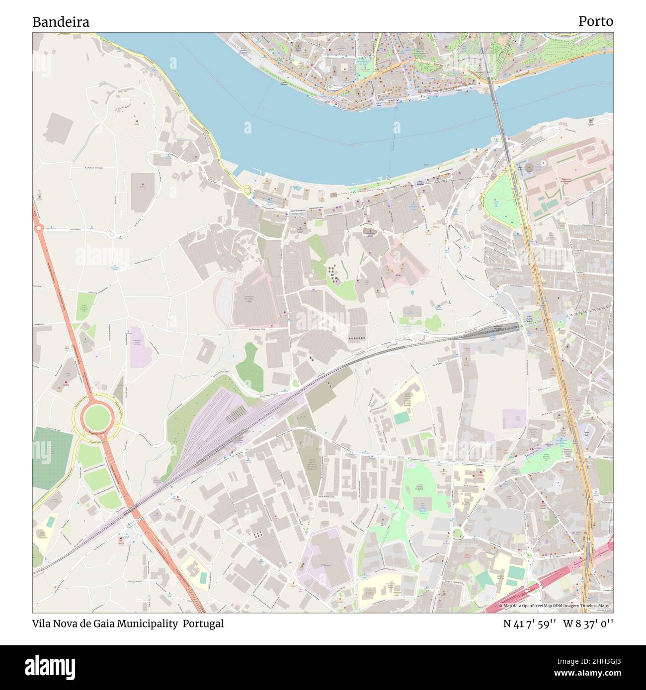 Bandeira, Vila Nova de Gaia Municipality, Portugal, Porto, N 41 7' 59 ...