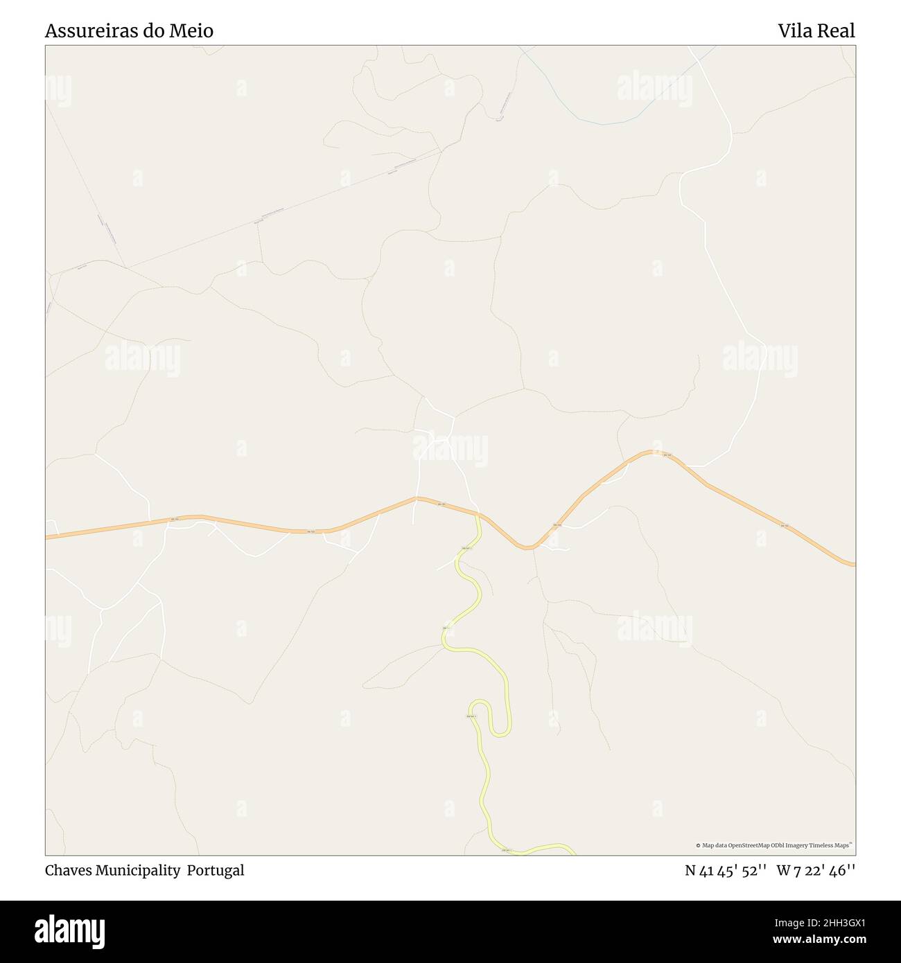 Map of chaves hi-res stock photography and images - Alamy