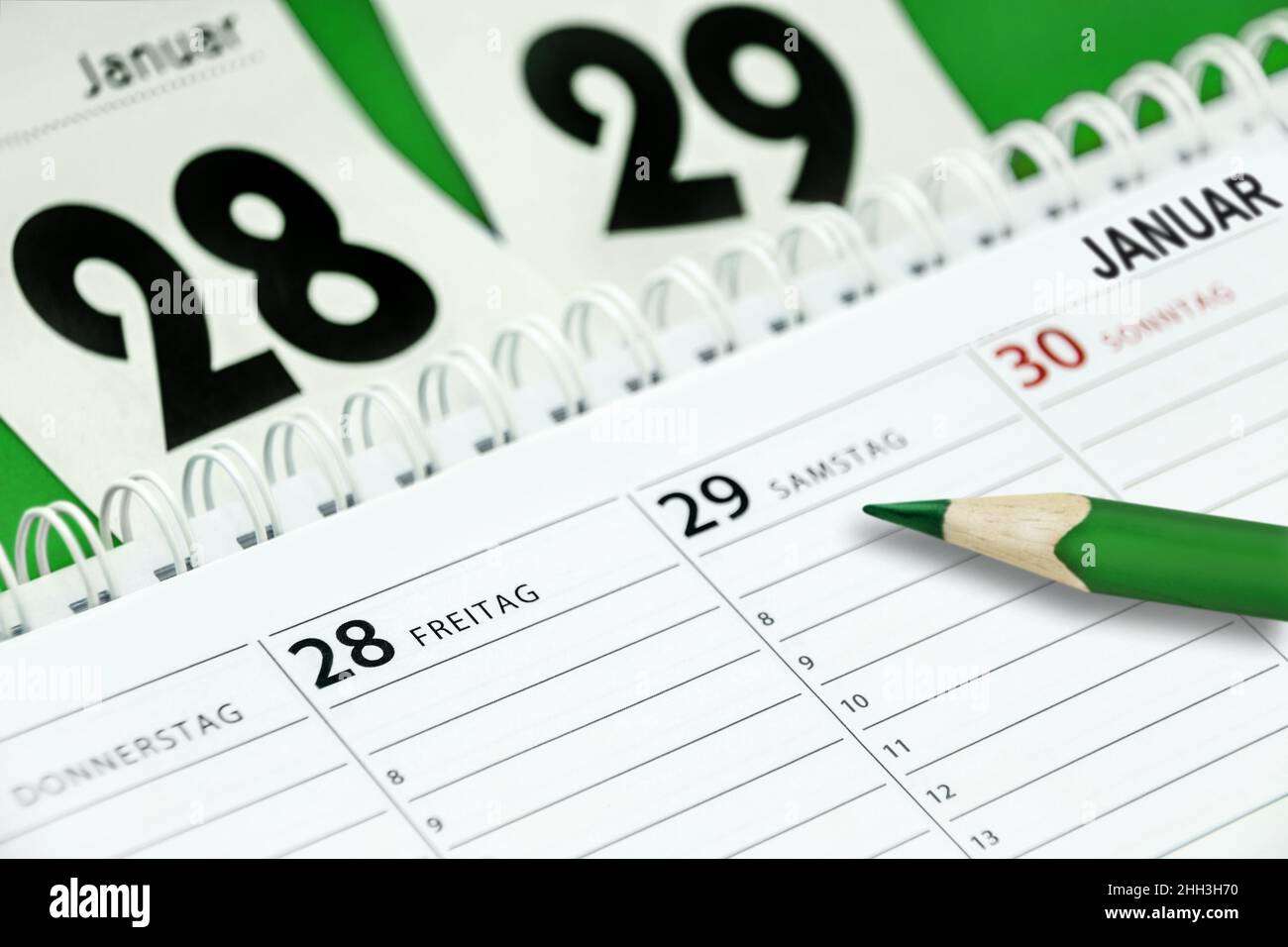 German calendar 2022 January 28 and 29 Thursday Friday Saturday Sunday ...