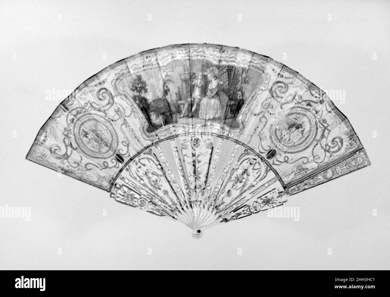 Fan 18th century French. Fan 209817 Stock Photo - Alamy
