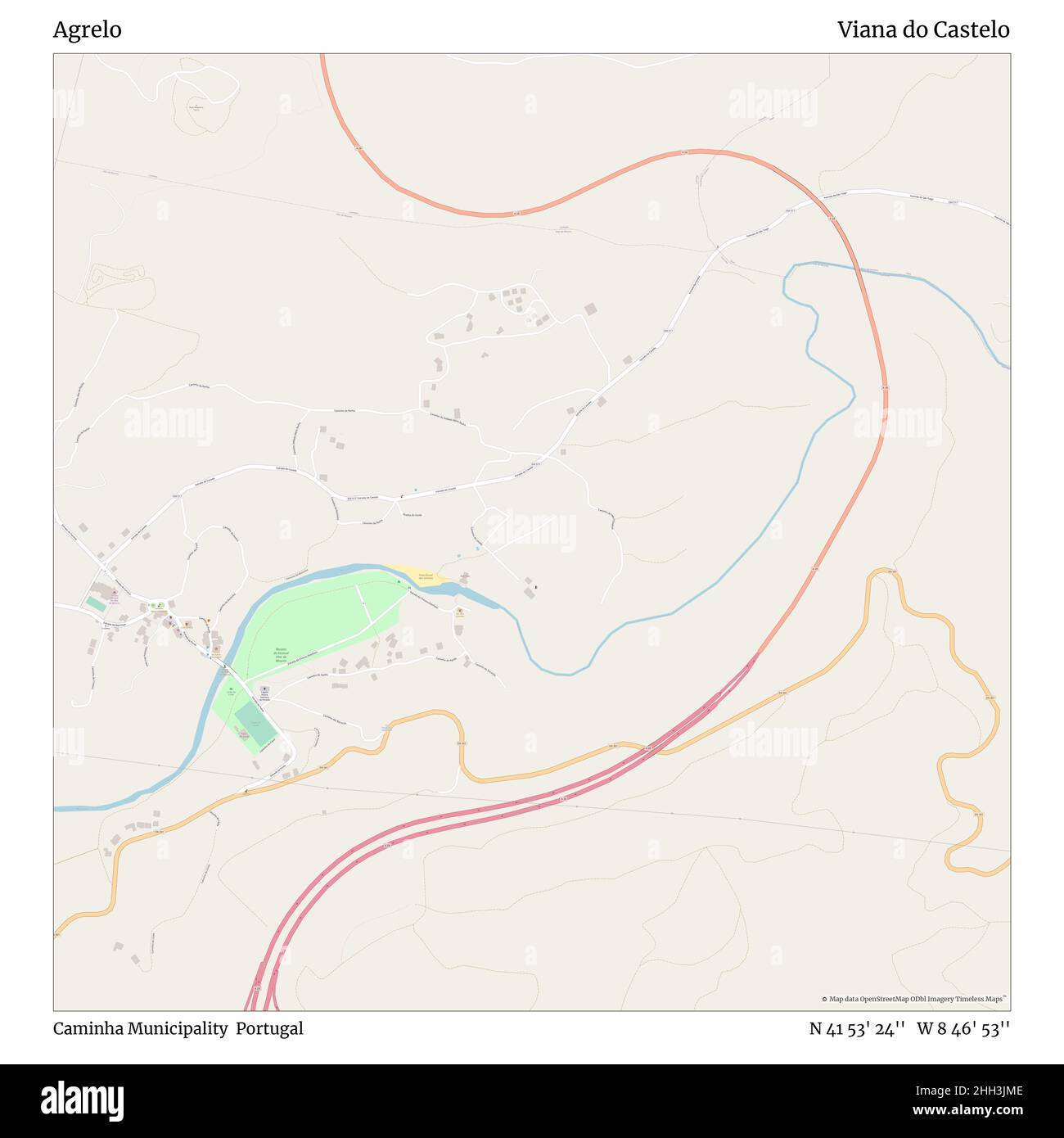 Map of caminha portugal hi-res stock photography and images - Alamy