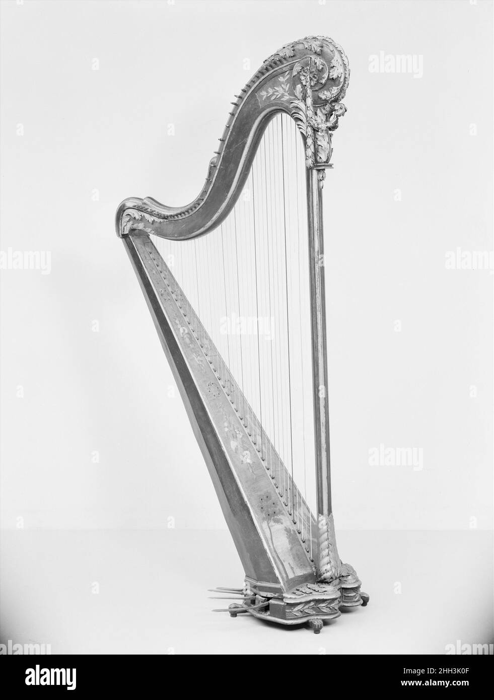 Pedal Harp ca. 1780 Jean Henri Naderman German. Pedal Harp 503900 Stock ...