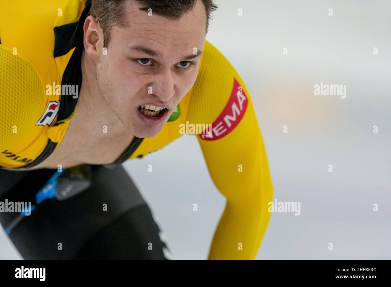 HEERENVEEN, NETHERLANDS - JANUARY 23: Marcel Bosker of team Jumbo Visma ...