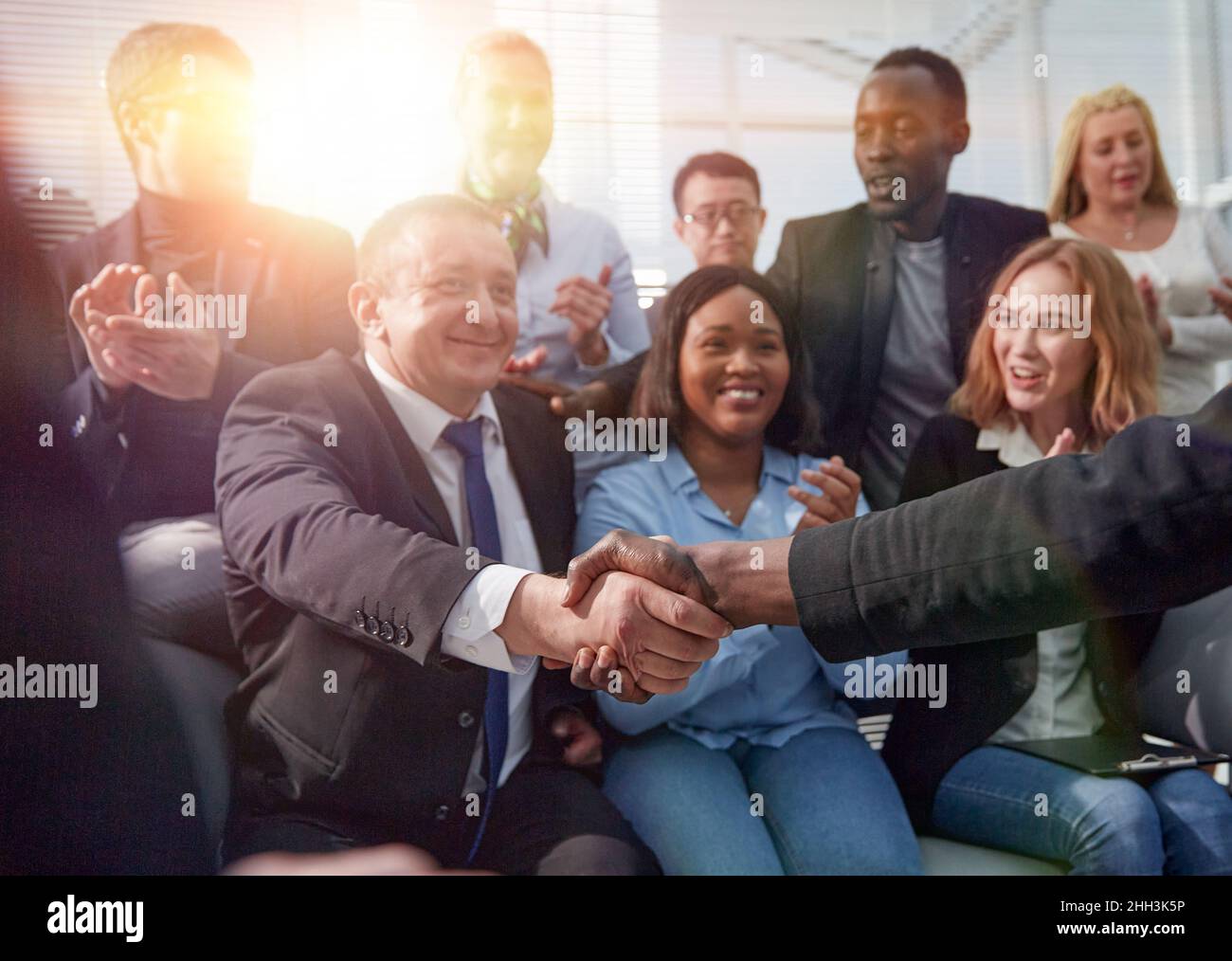 team of successful business people Stock Photo - Alamy