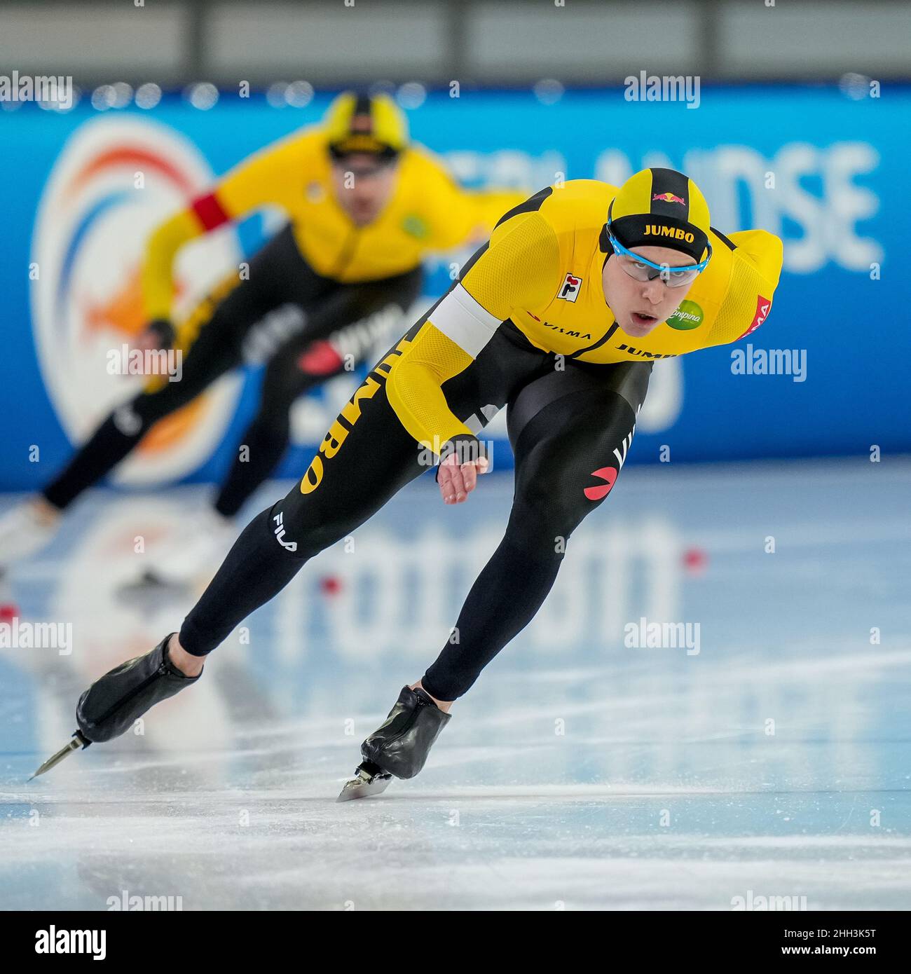 HEERENVEEN, NETHERLANDS - JANUARY 23: Marcel Bosker of team Jumbo Visma ...