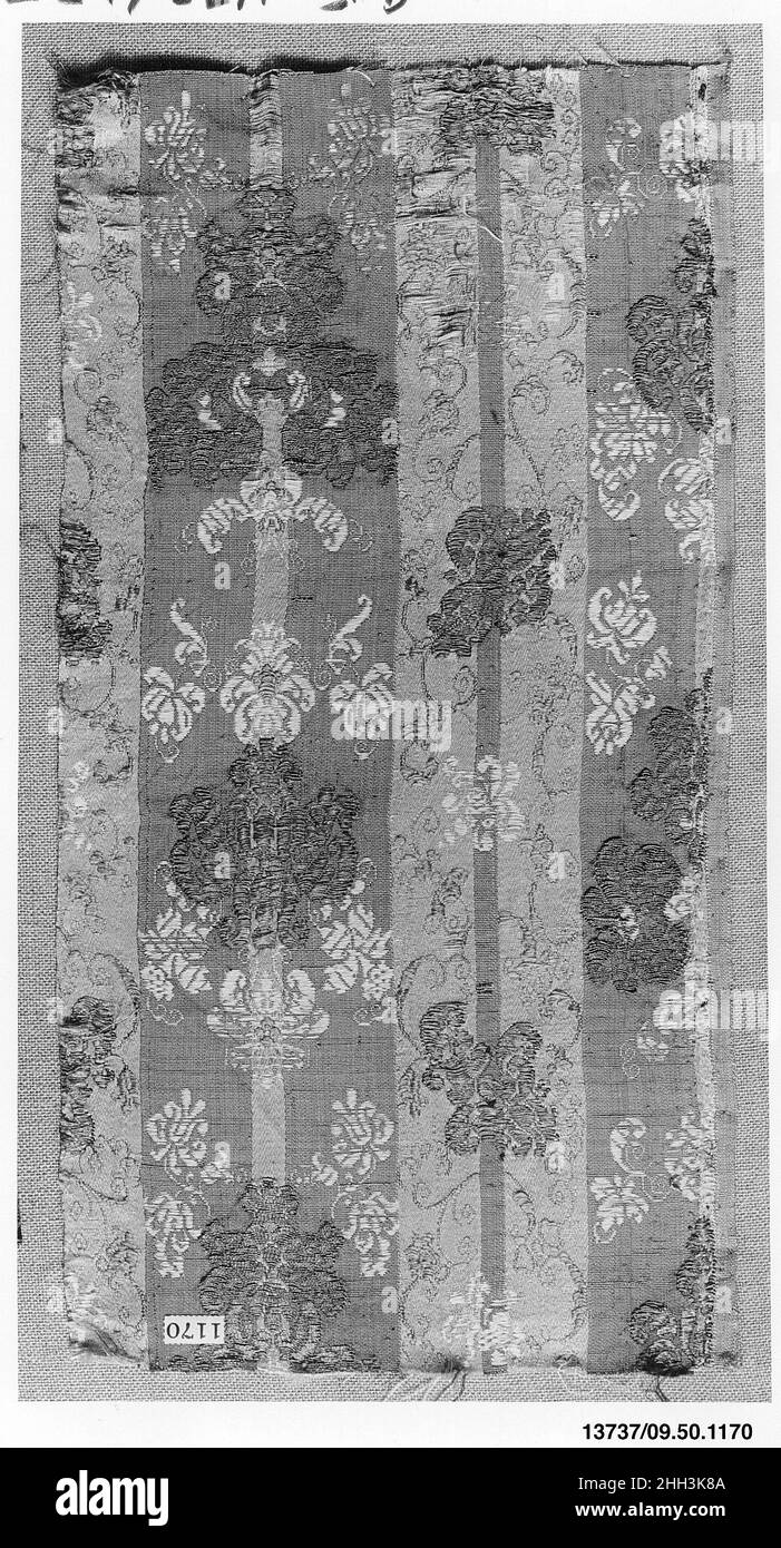 Piece 1680–1700 French. Piece. French. 1680–1700. Silk and metal thread ...