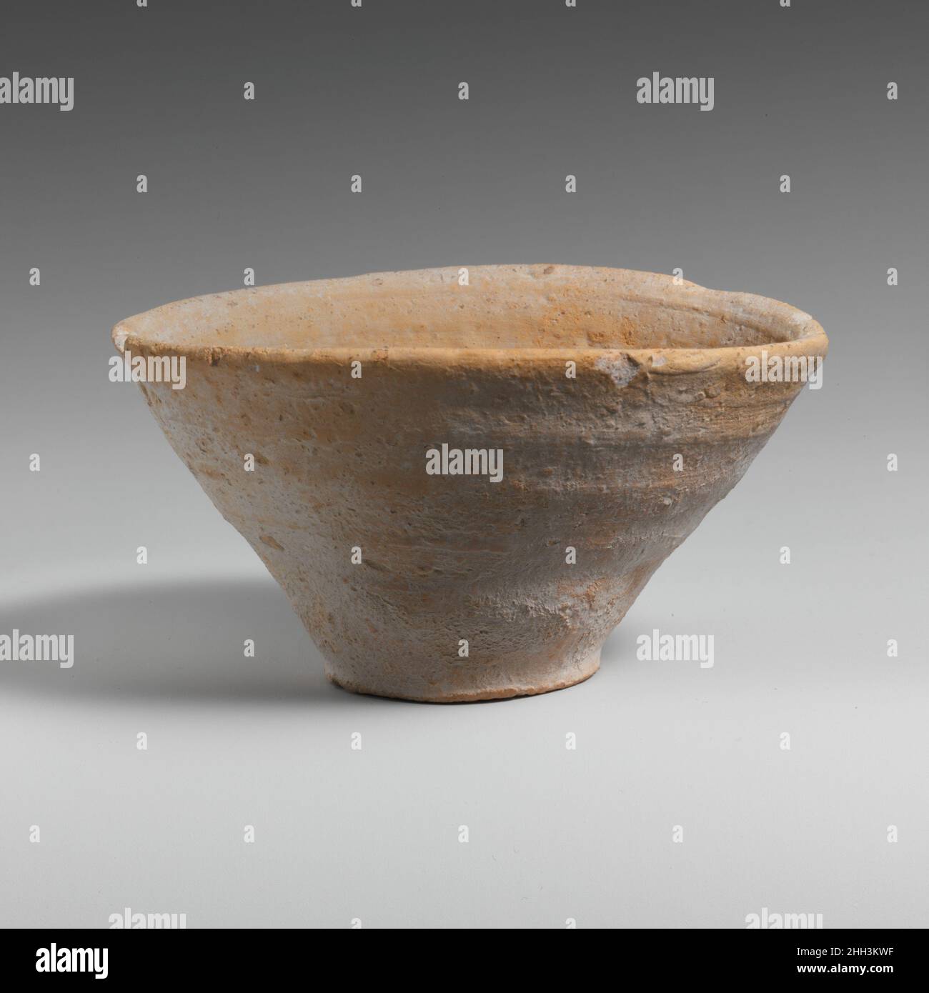 Terracotta conical cup ca. 1750–1700 B.C. Minoan Rough clay ...