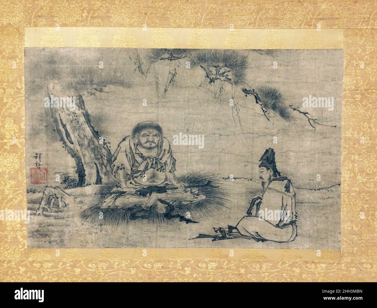 Zen Encounter (Niaoke Daolin and Bai Juyi) 16th century Attributed to ...