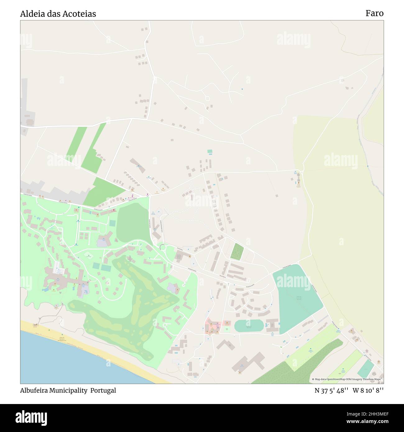 Map of albufeira portugal Cut Out Stock Images & Pictures - Alamy
