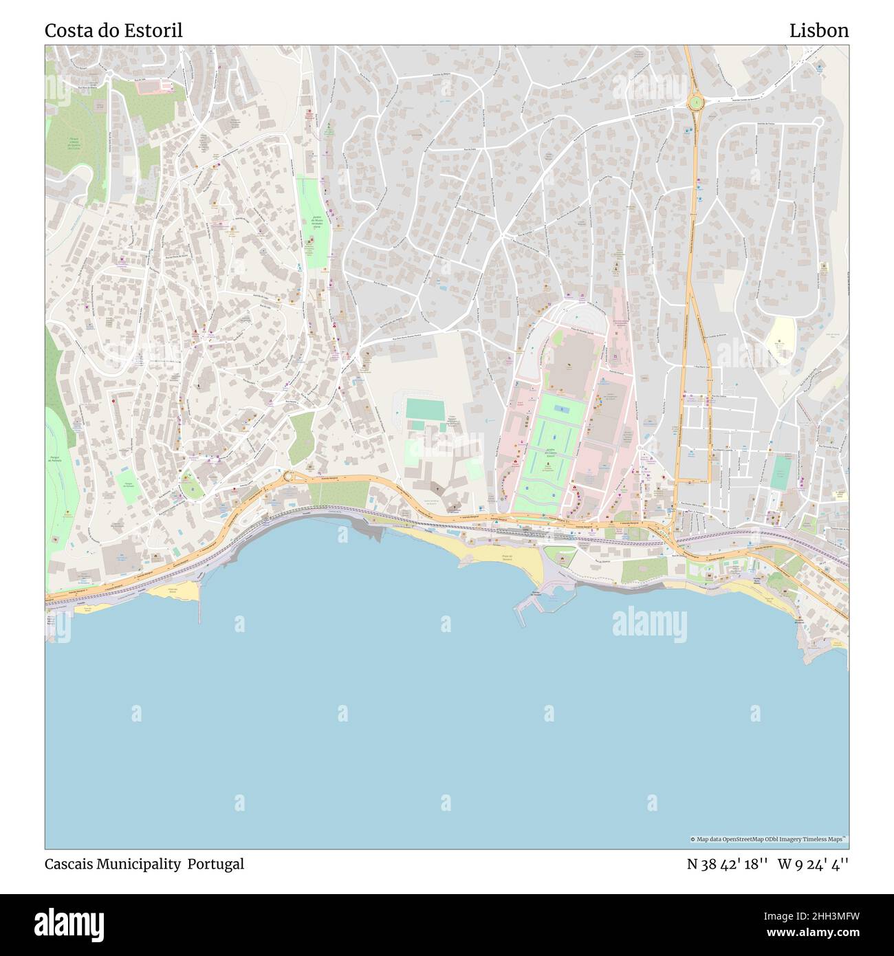 Estoril map hi-res stock photography and images - Alamy