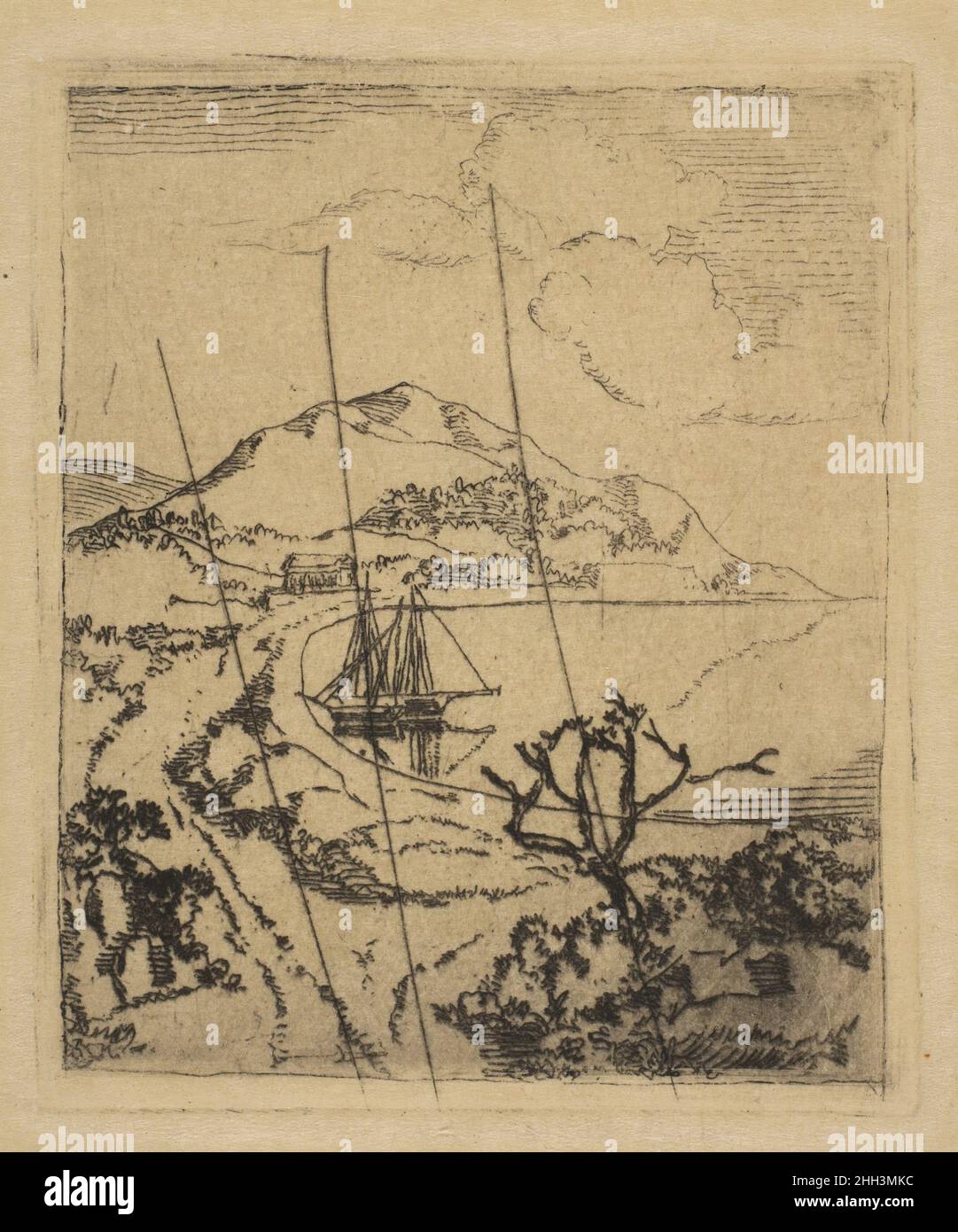Greek Landscape 1856 Edgar Degas French. Greek Landscape 358783 Stock ...