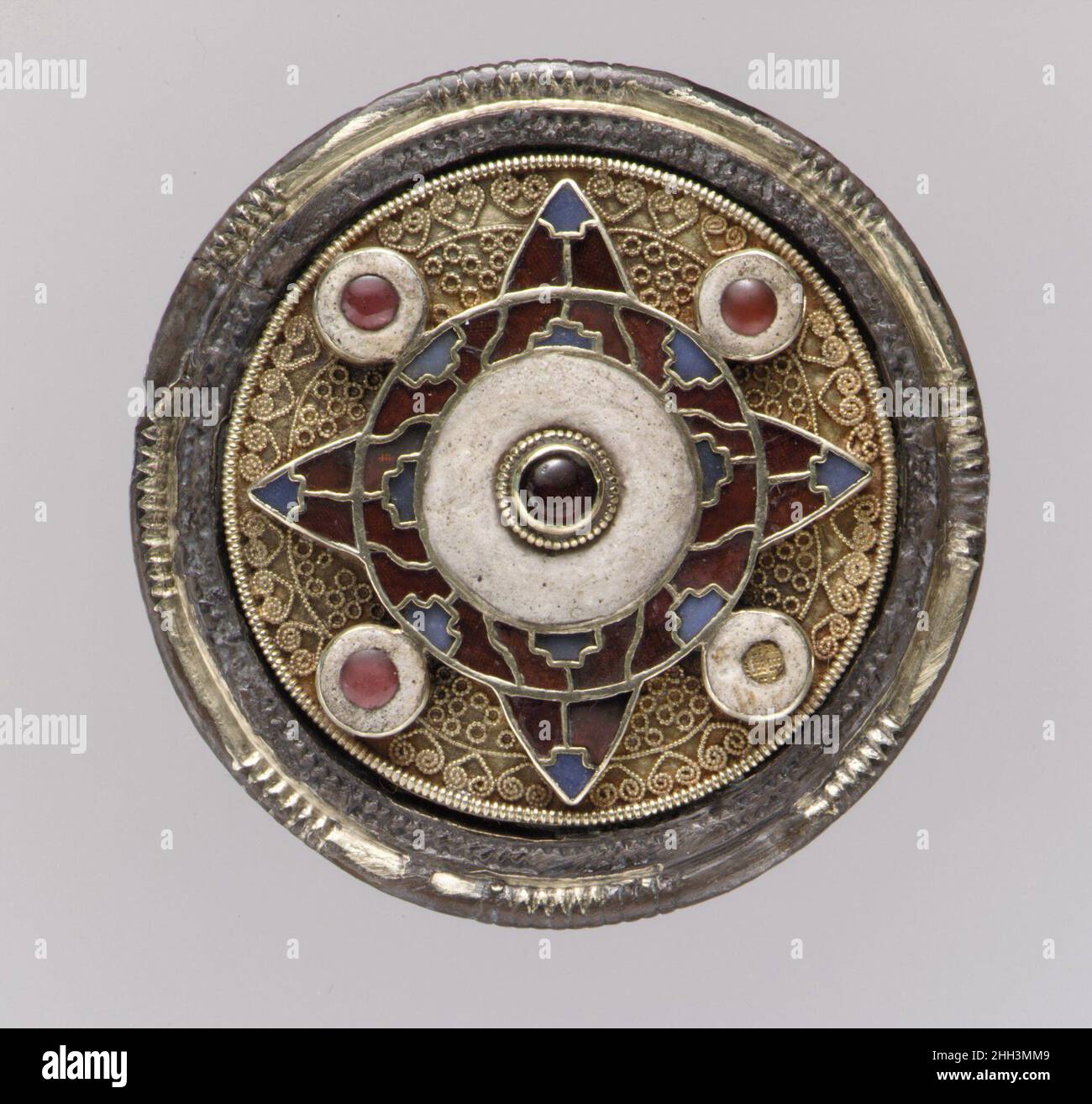 Disk Brooch early 600s Anglo-Saxon The region of Kent, in southeastern ...