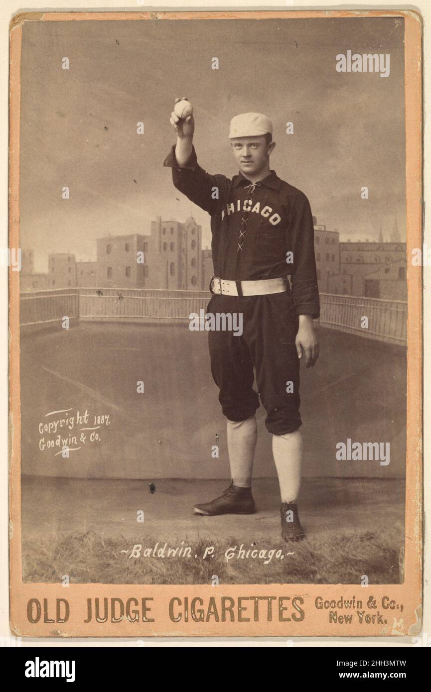 Marcus Elmore Baldwin, Pitcher, Chicago, from the series Old Judge ...