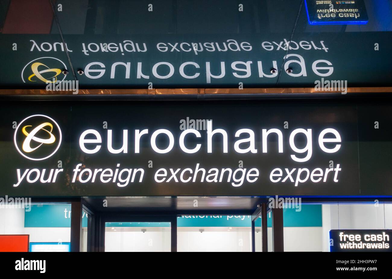 Eurochange office in central Liverpool Stock Photo - Alamy
