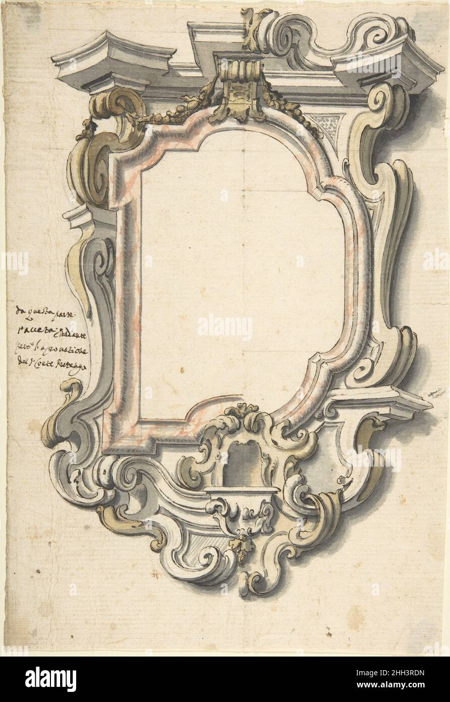 Two Alternate designs for a Frame 1700–80 Anonymous, Italian ...