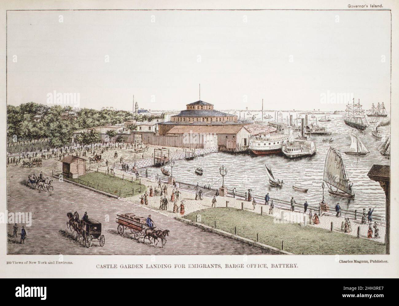 Castle Garden Landing for Emigrants, Barge Office, Battery 1850–1900 ...
