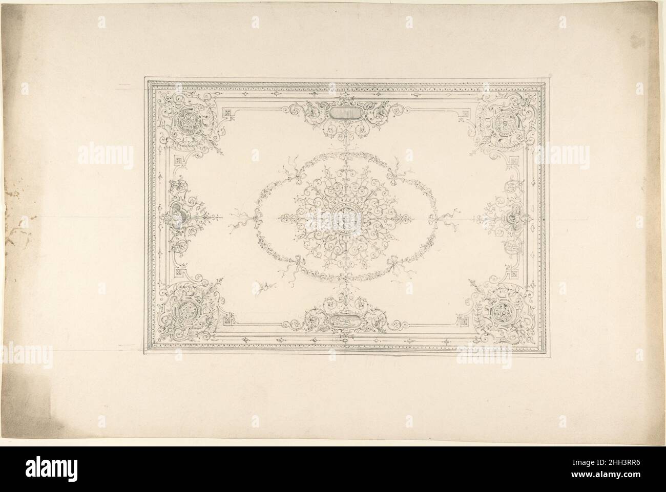 Rococo Style Ceiling Design 19th century John Gregory Crace British ...