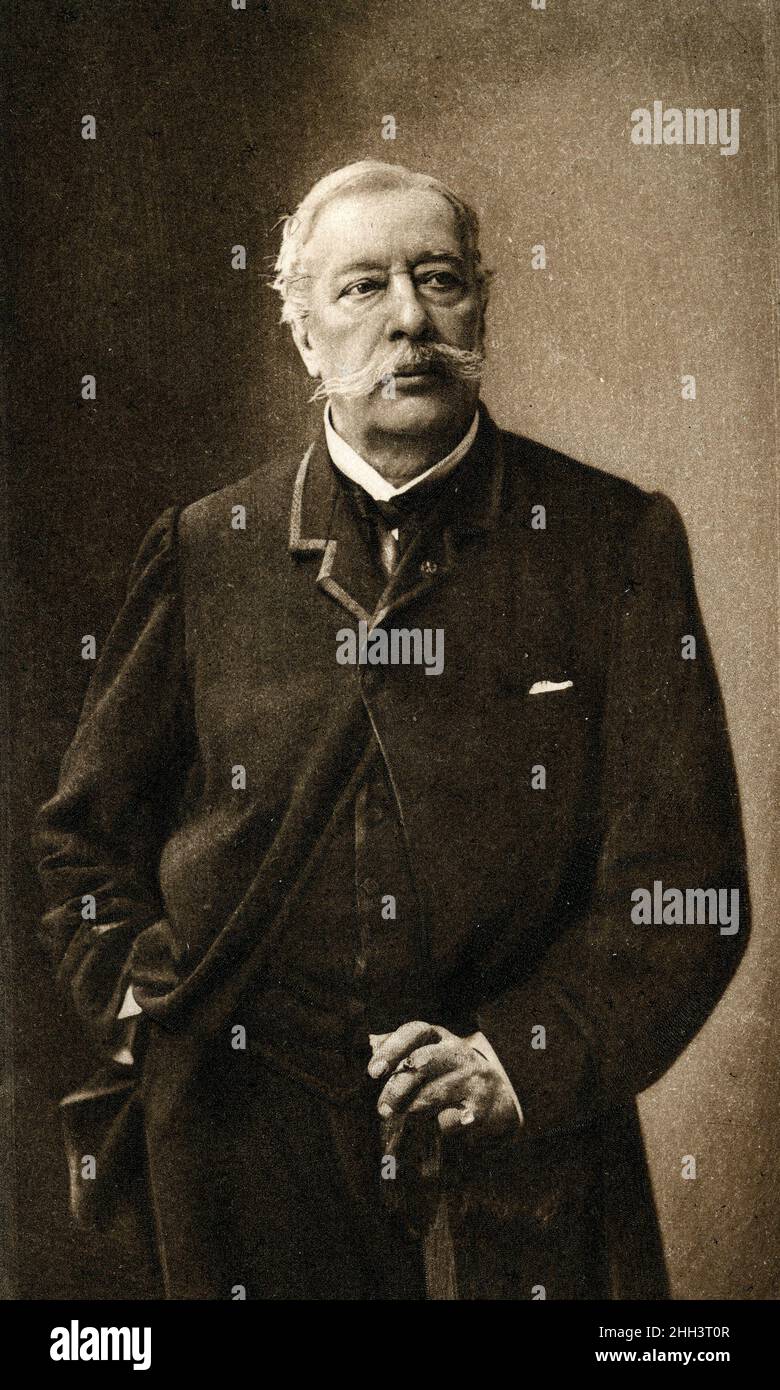 Portrait de Alfred Stevens 1823-1906 peintre belge Stock Photo - Alamy