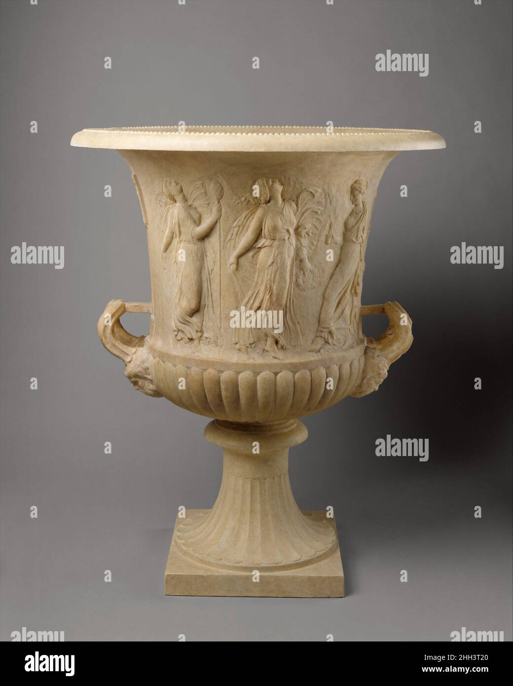 Marble calyx-krater with reliefs of maidens and dancing maenads 1st ...