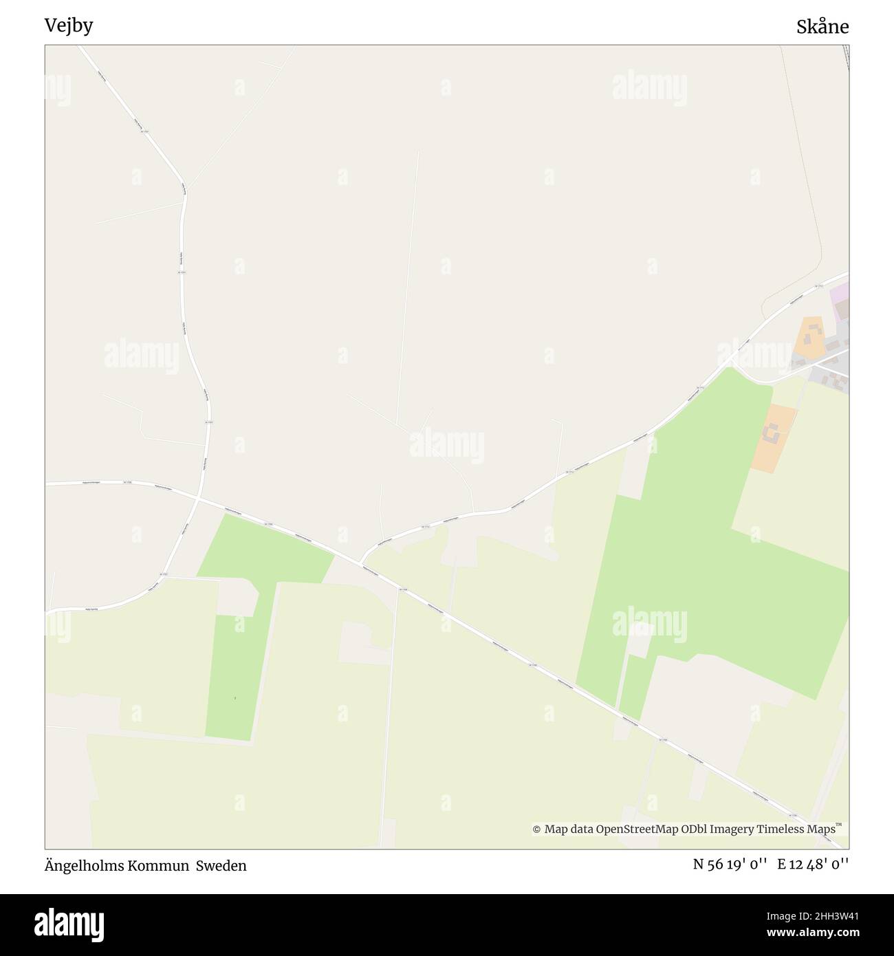 Vejby, Ängelholms Kommun, Sweden, Skåne, N 56 19' 0'', E 12 48' 0 ...