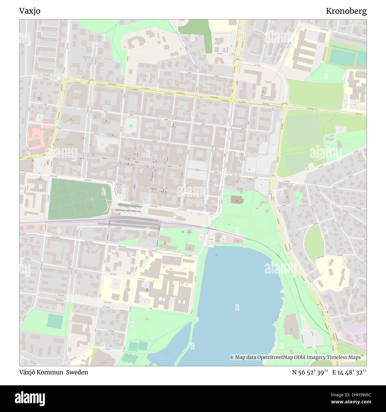 Map of vaxjo hi-res stock photography and images - Alamy
