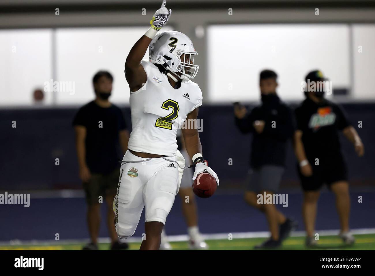 January 22, 2022 - Team Makai linebacker Jaishawn Barham #2 (St ...