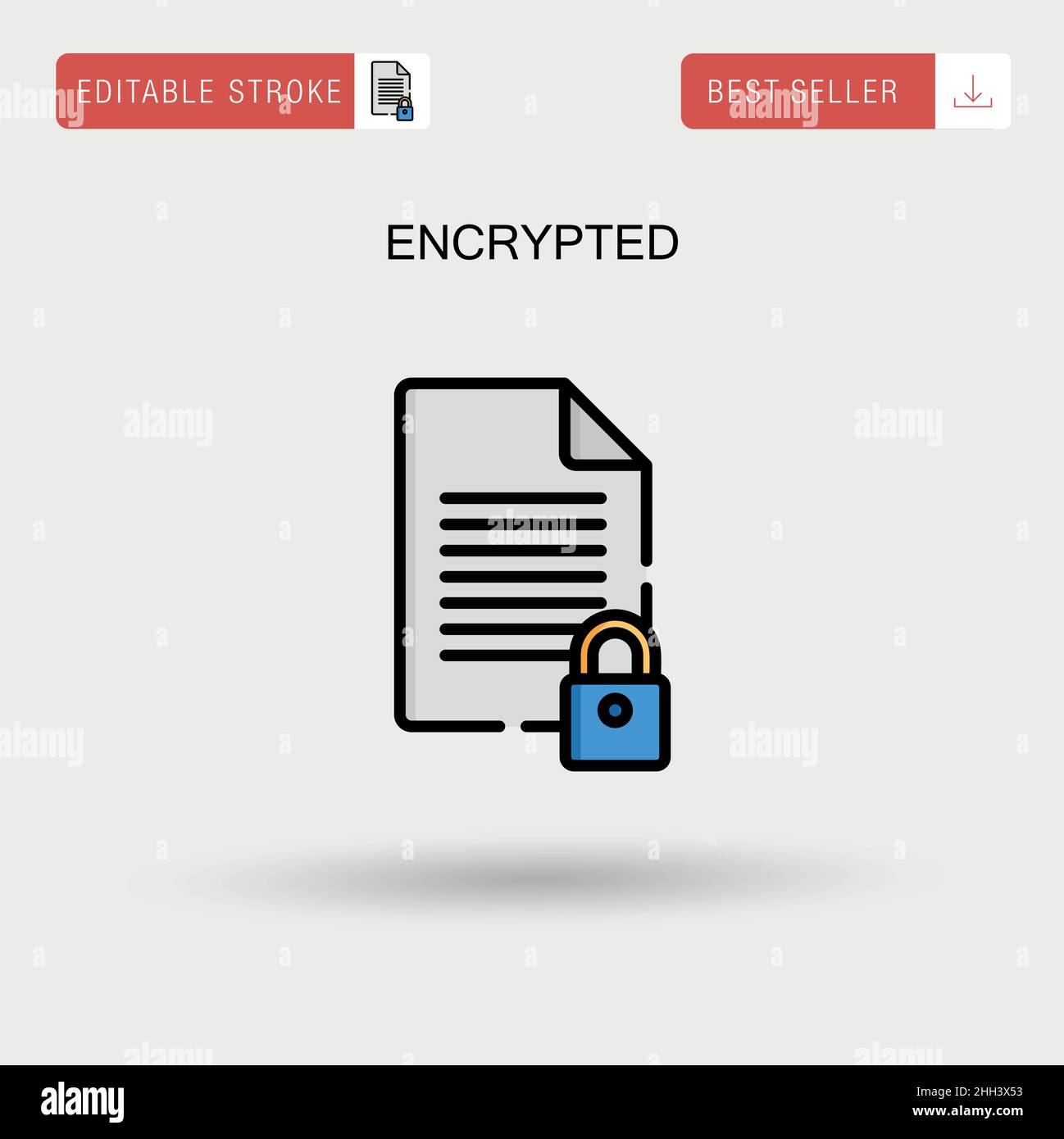Encrypted Simple vector icon Stock Vector Image & Art - Alamy