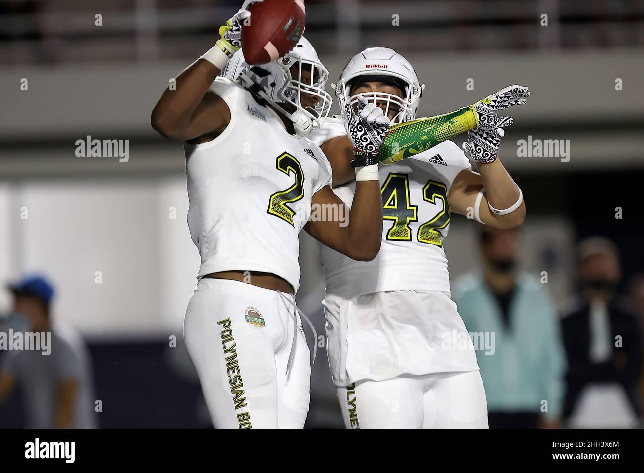 January 22, 2022 - Team Makai linebacker Jaishawn Barham #2 (St ...