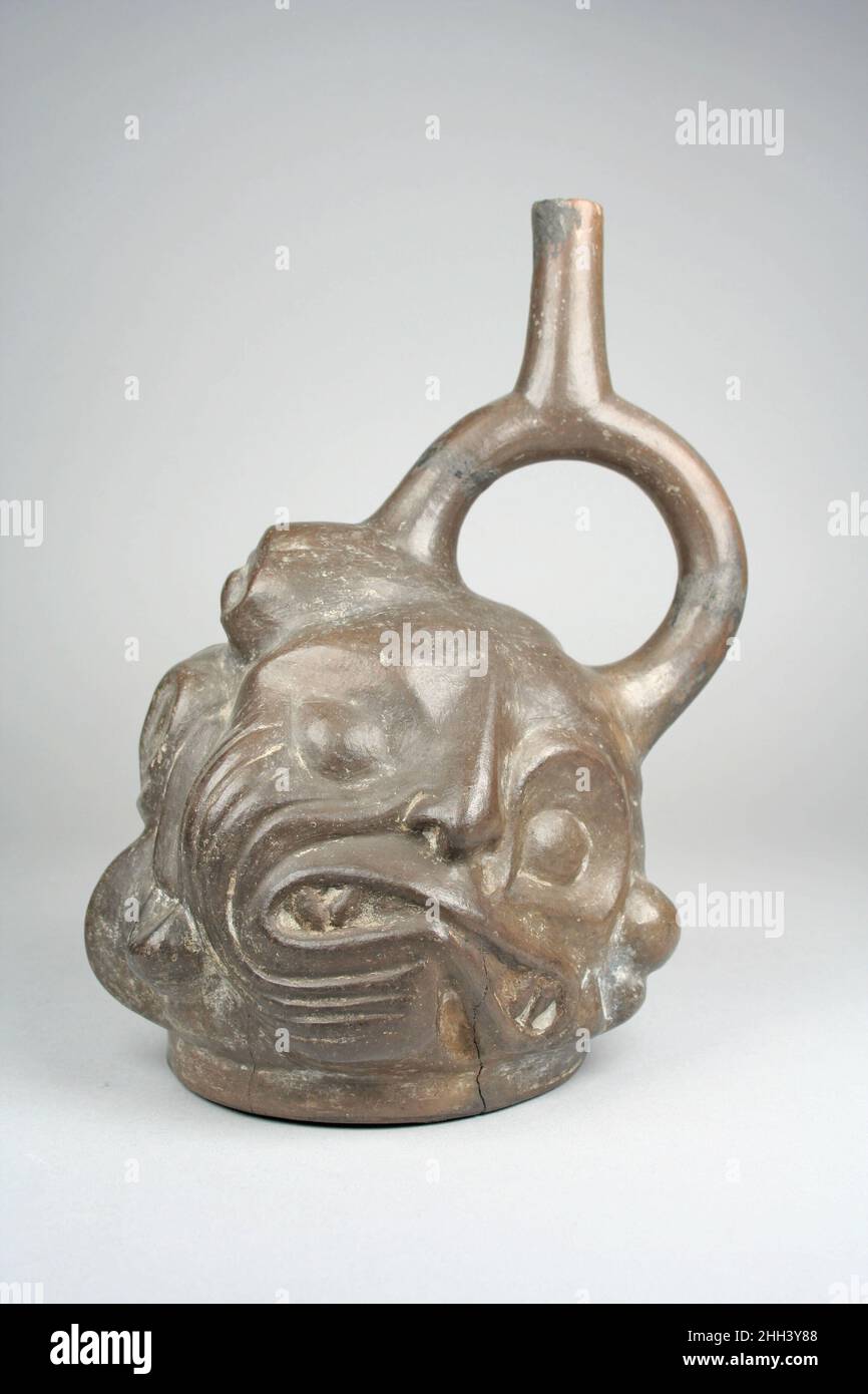 Stirrup Spout Bottle with Grotesque Head and Animals 4th–7th century ...
