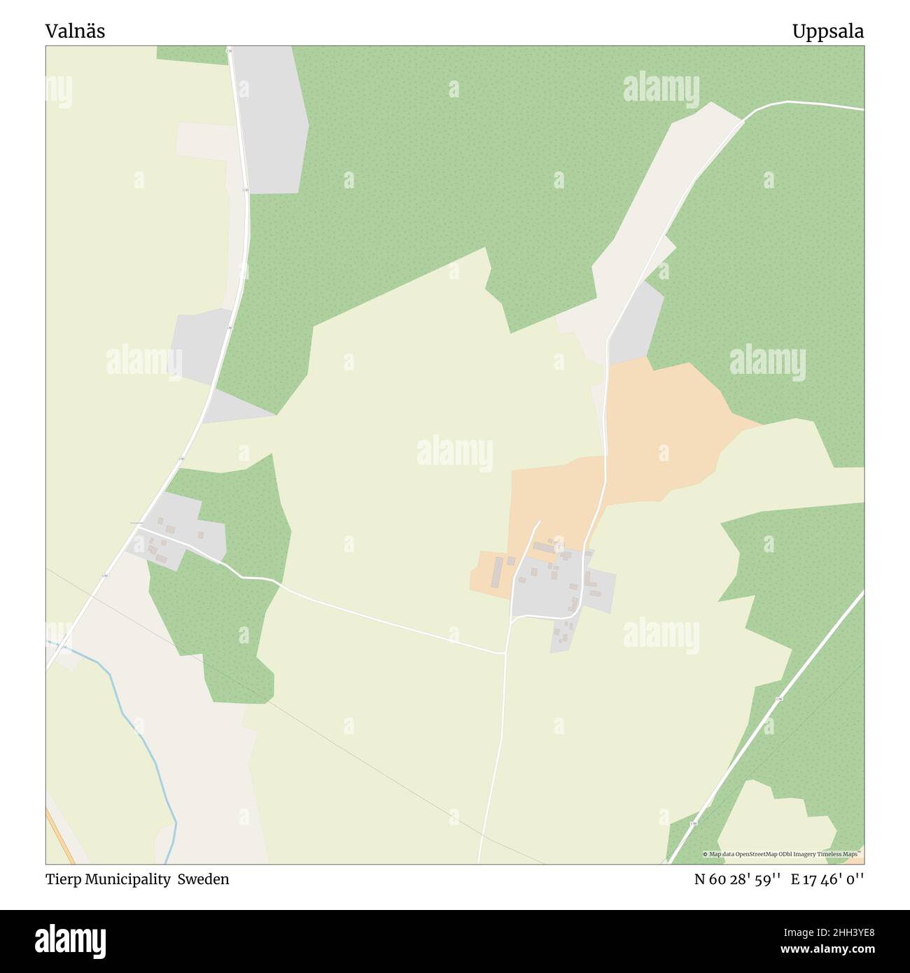 Valnäs, Tierp Municipality, Sweden, Uppsala, N 60 28' 59'', E 17 46' 0 ...