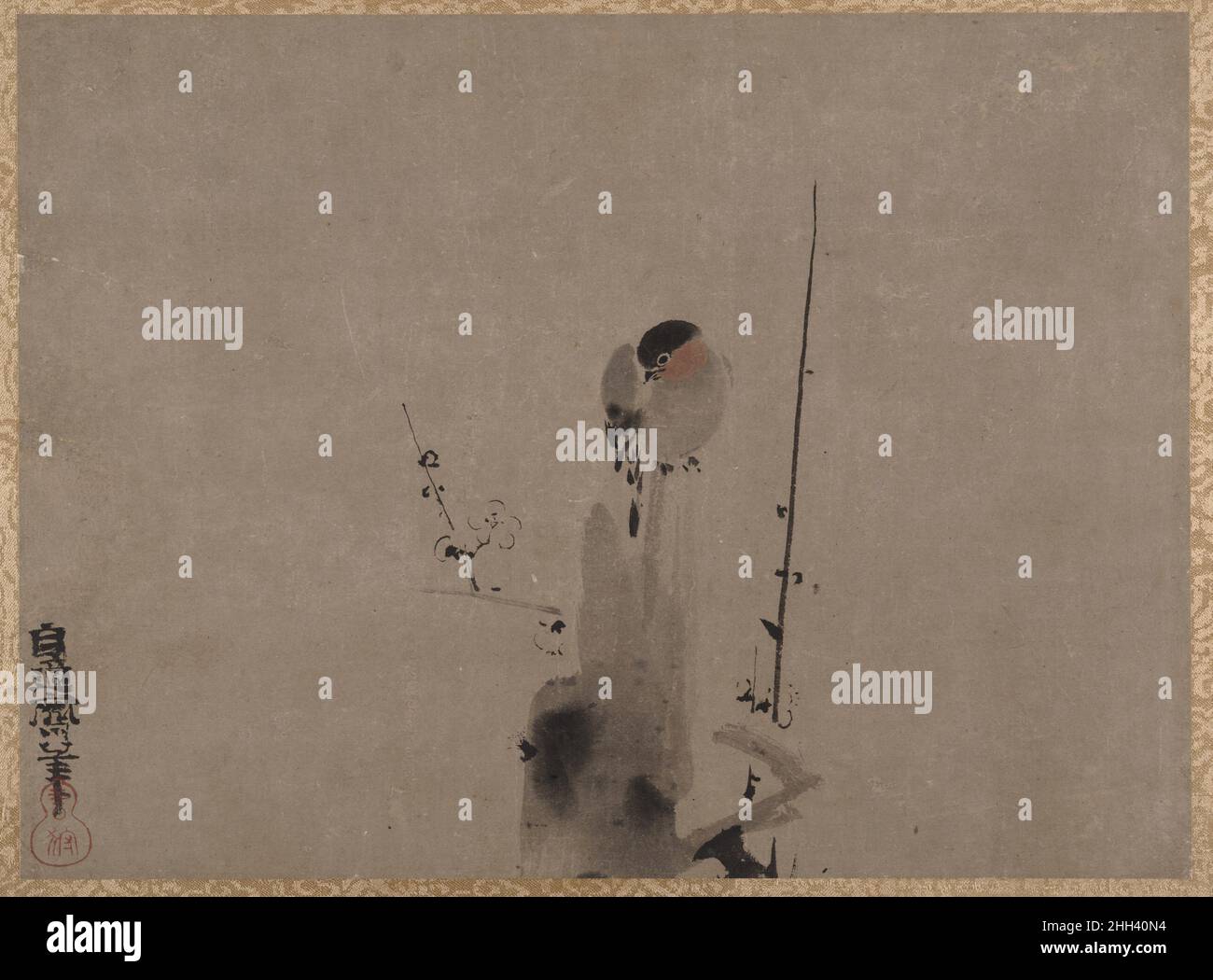 Bird on a Plum Tree Kano Naonobu Japanese. Bird on a Plum Tree 54706 ...