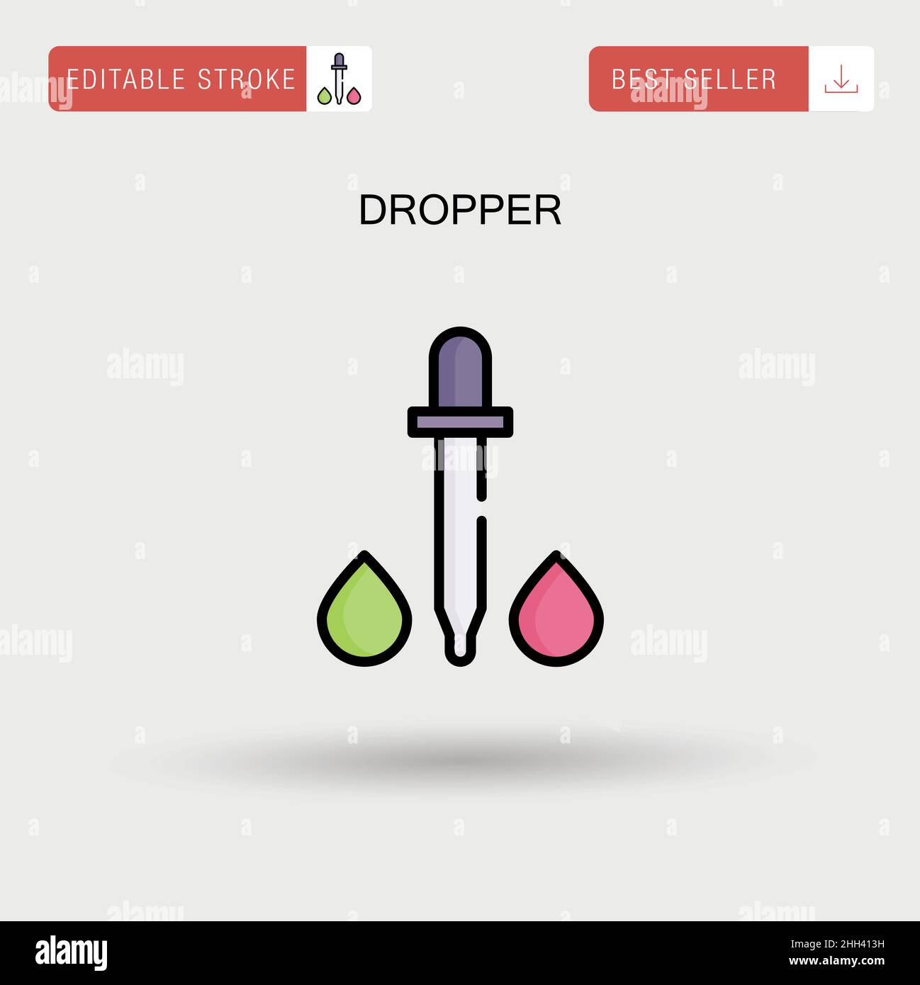 Gold dropper Stock Vector Images - Alamy