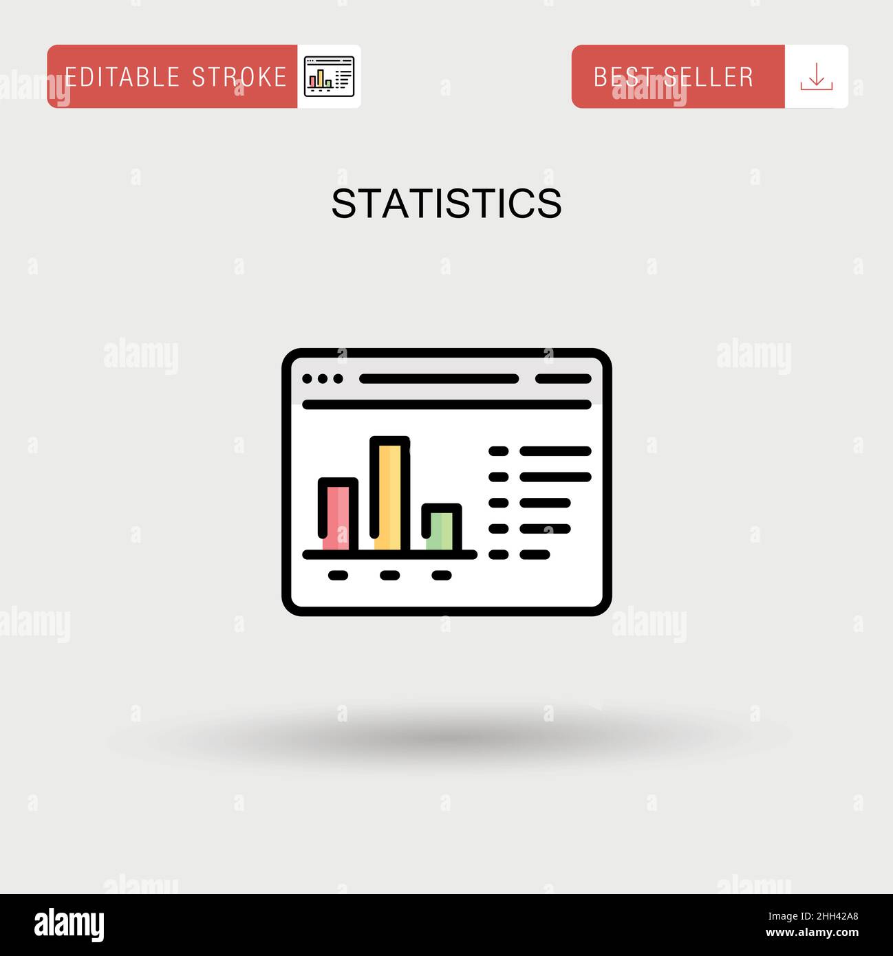Statistics Simple vector icon Stock Vector Image & Art - Alamy