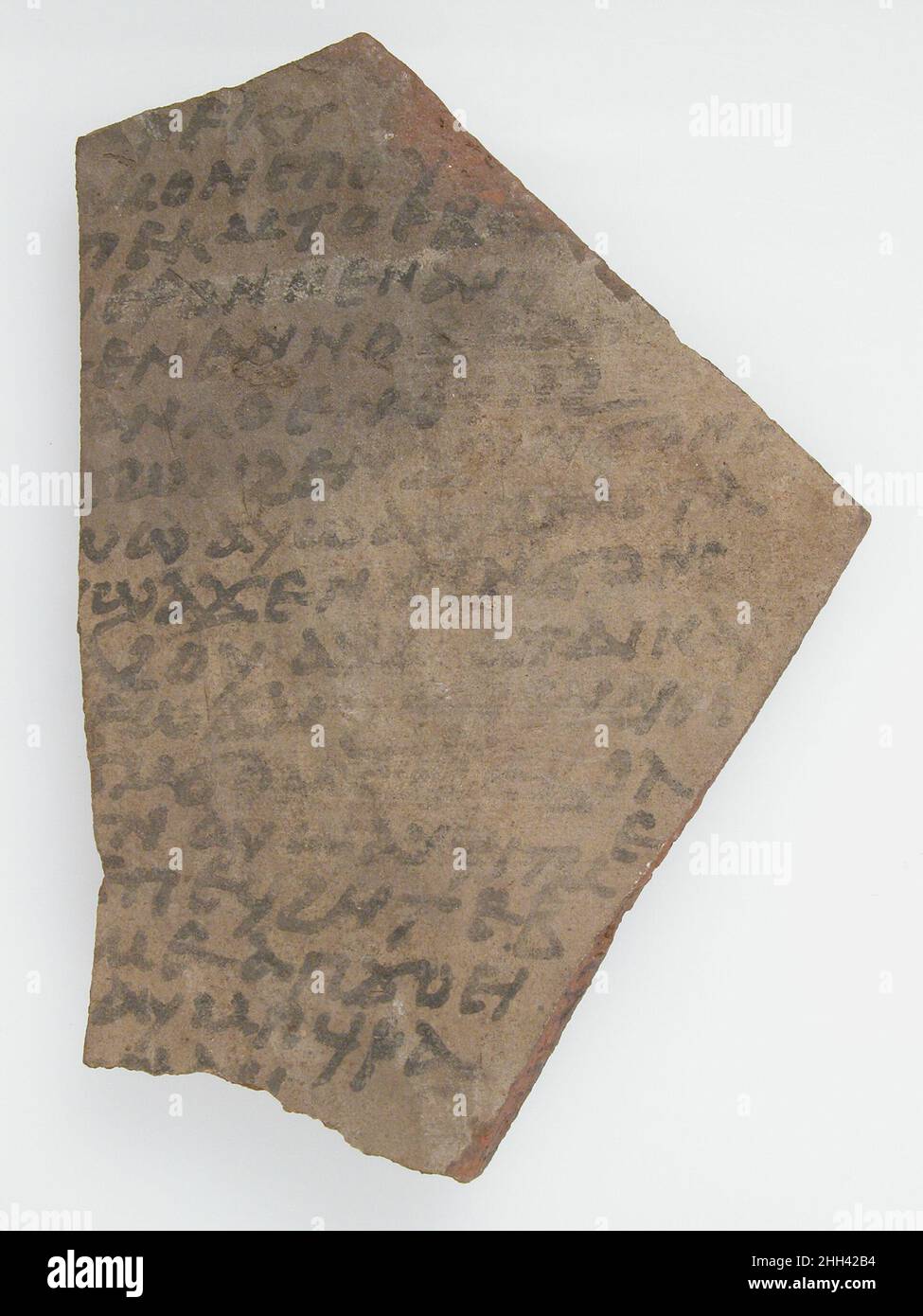 Ostrakon 7th century Coptic. Ostrakon 475129 Stock Photo - Alamy
