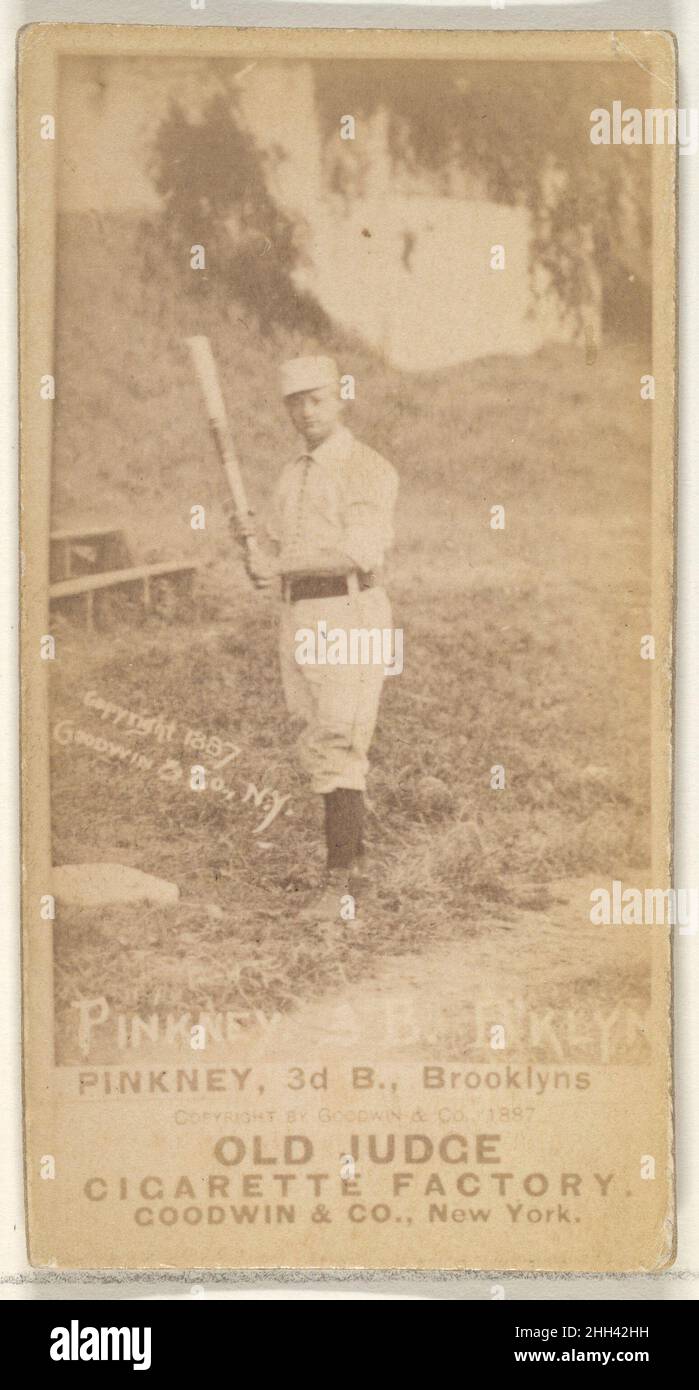 Pinkney, 3rd Base, Brooklyn, from the Old Judge series (N172) for Old ...