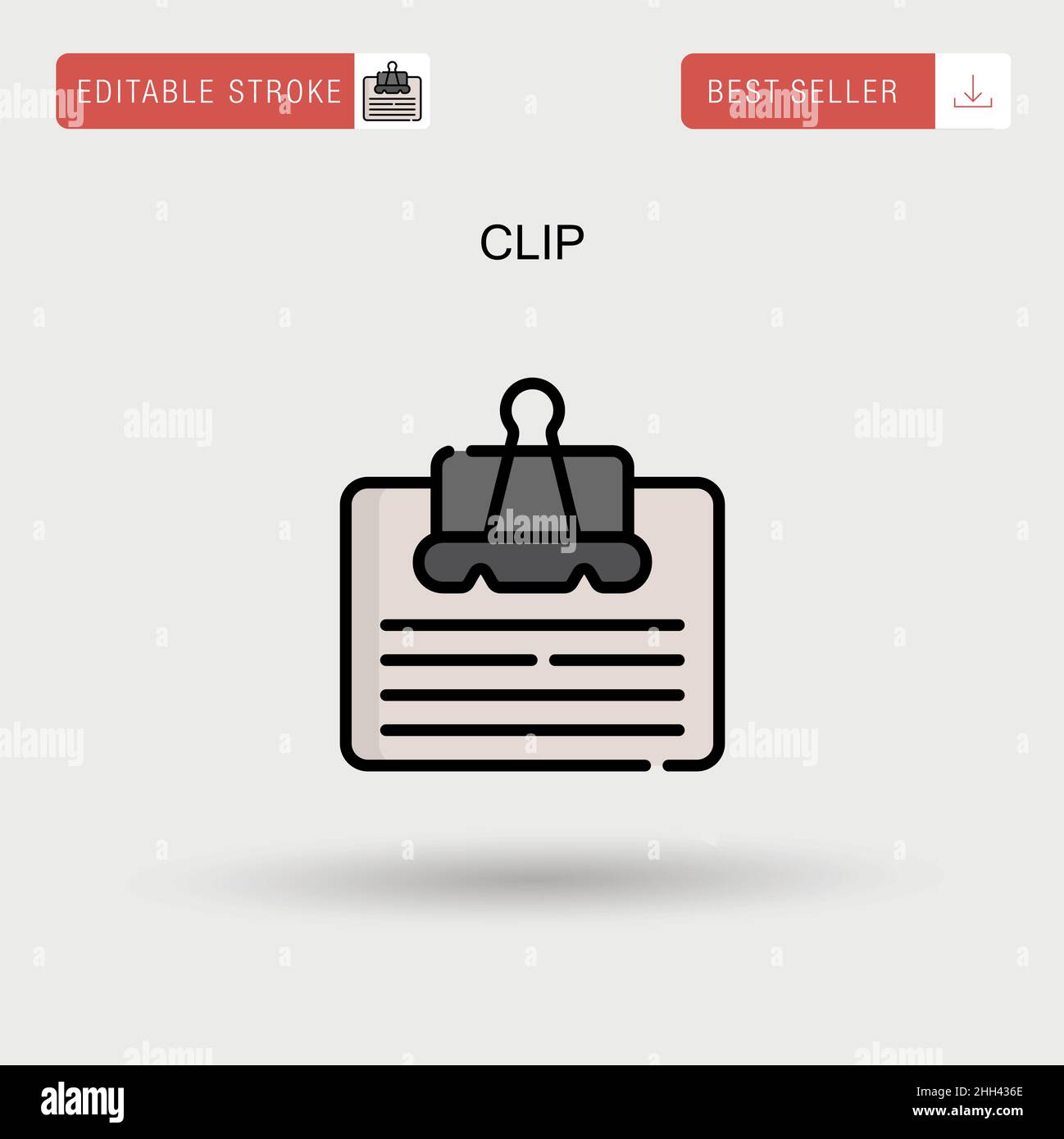 Clip Simple vector icon Stock Vector Image & Art - Alamy
