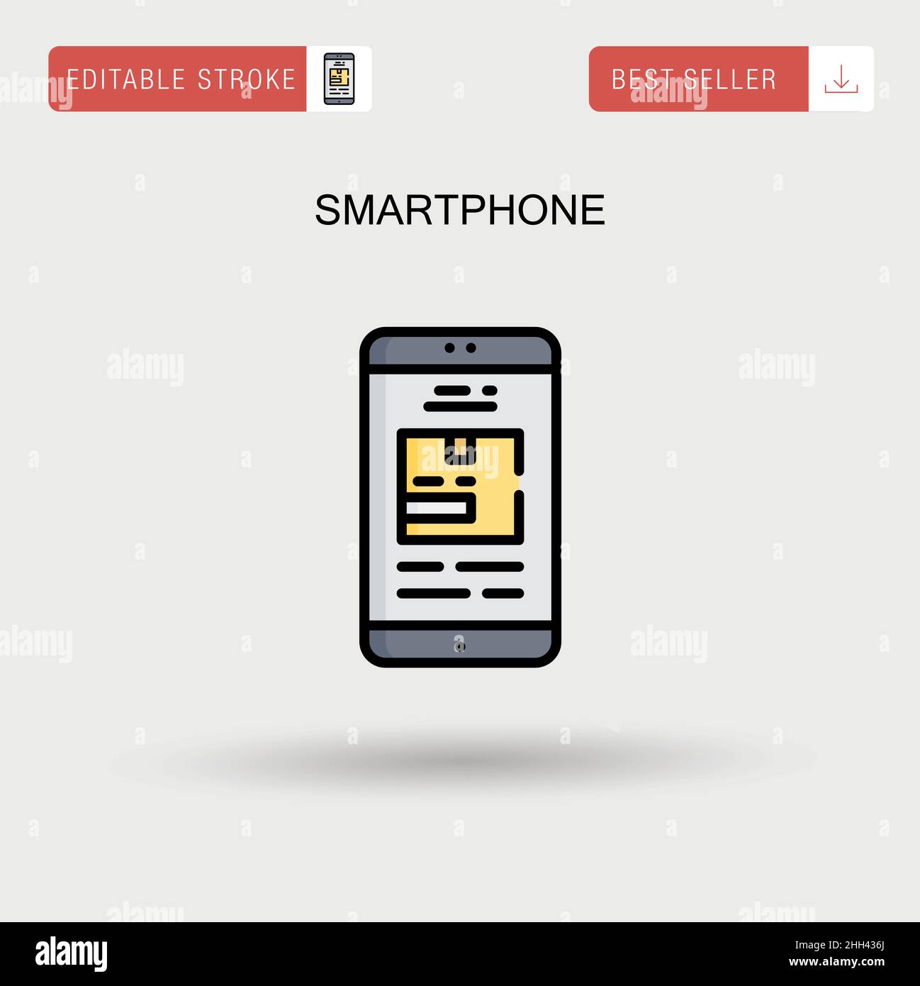 Smartphone Simple vector icon Stock Vector Image & Art - Alamy