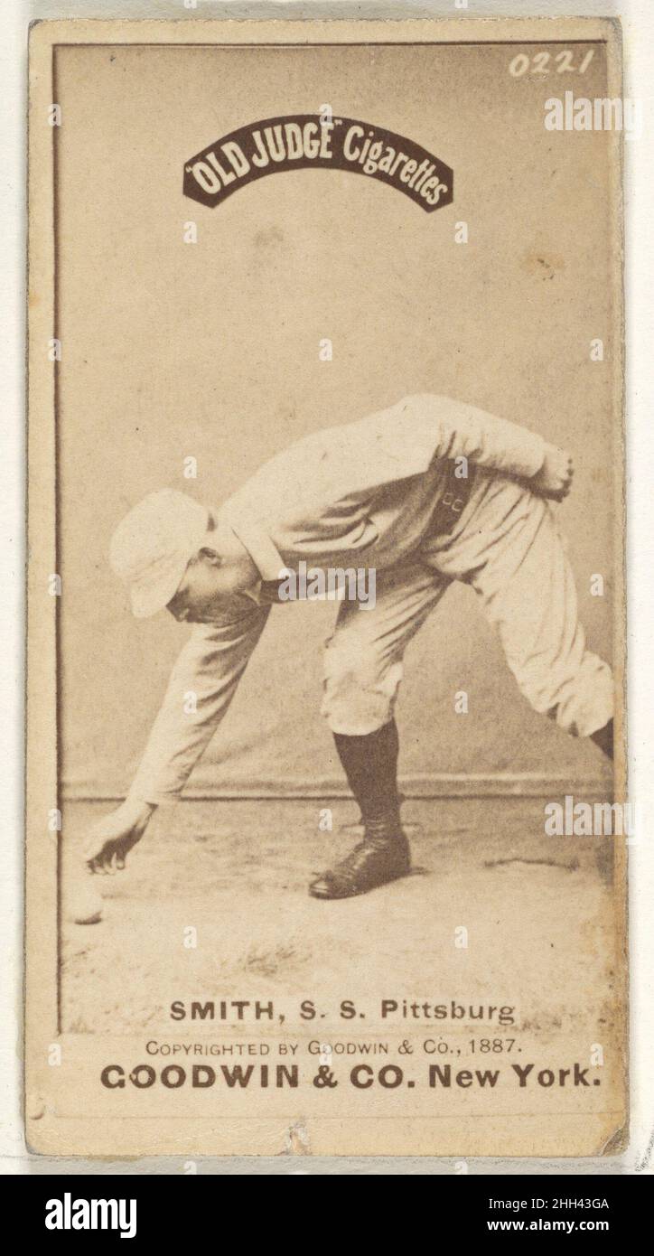 Charles Marv "Pop" Smith, Shortstop, Pittsburgh, from the Old Judge ...