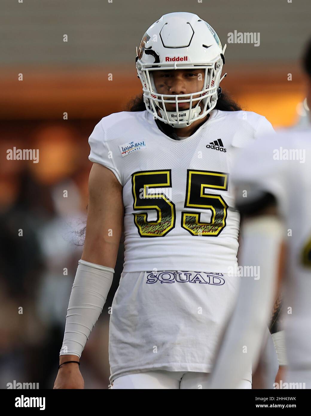 January 22, 2022 - Team Makai linebacker Dishawn Misa #55 (Eastside ...
