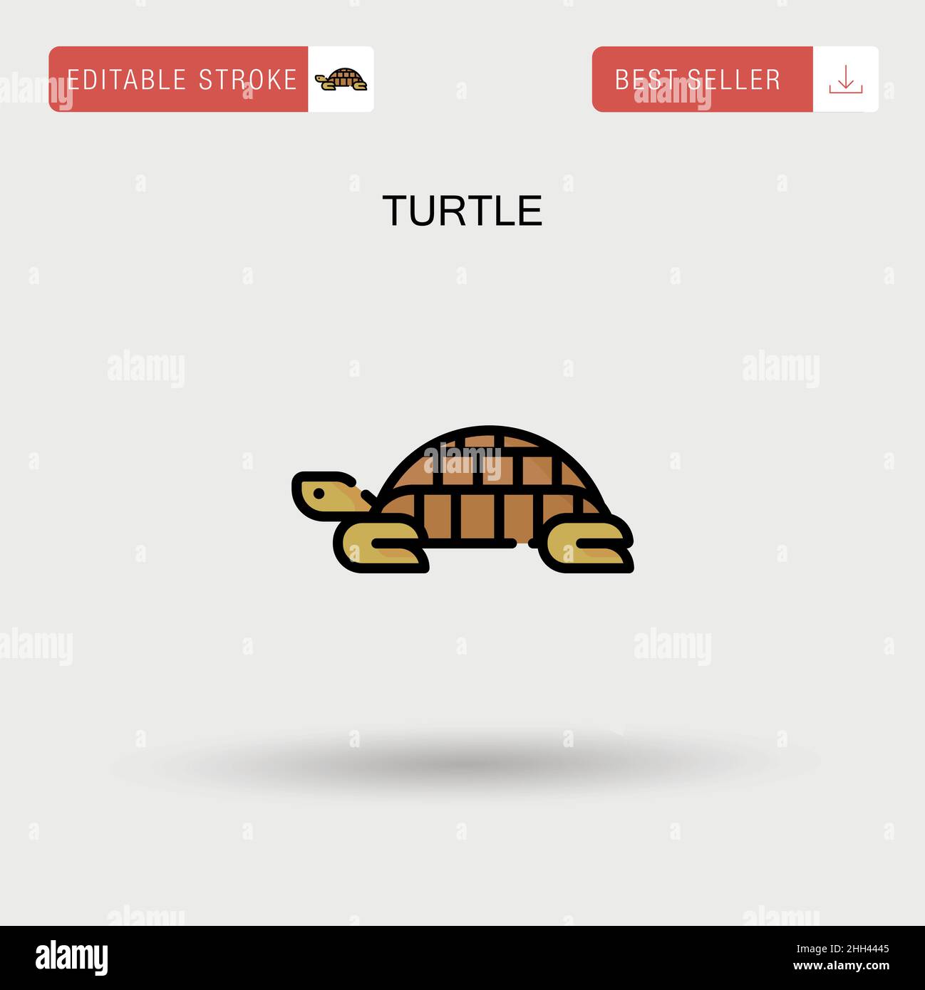 Turtle Simple vector icon Stock Vector Image & Art - Alamy