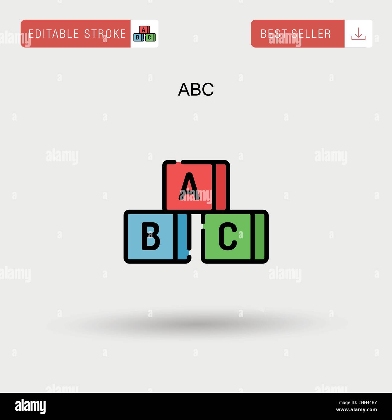 Alphabet abc wooden letters Stock Vector Images - Alamy