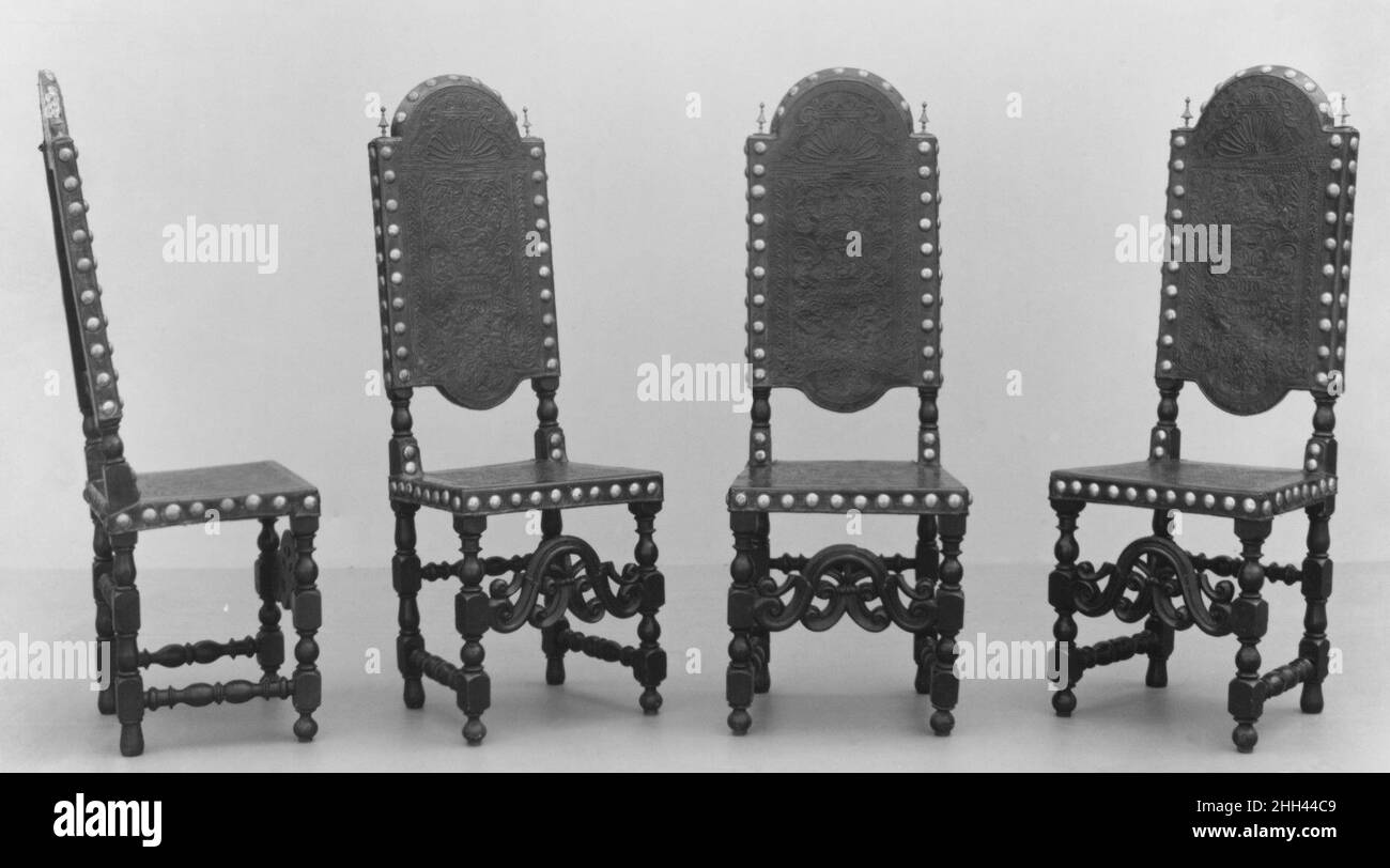Pair of chairs (part of a set) 17th century Portuguese. Pair of chairs ...