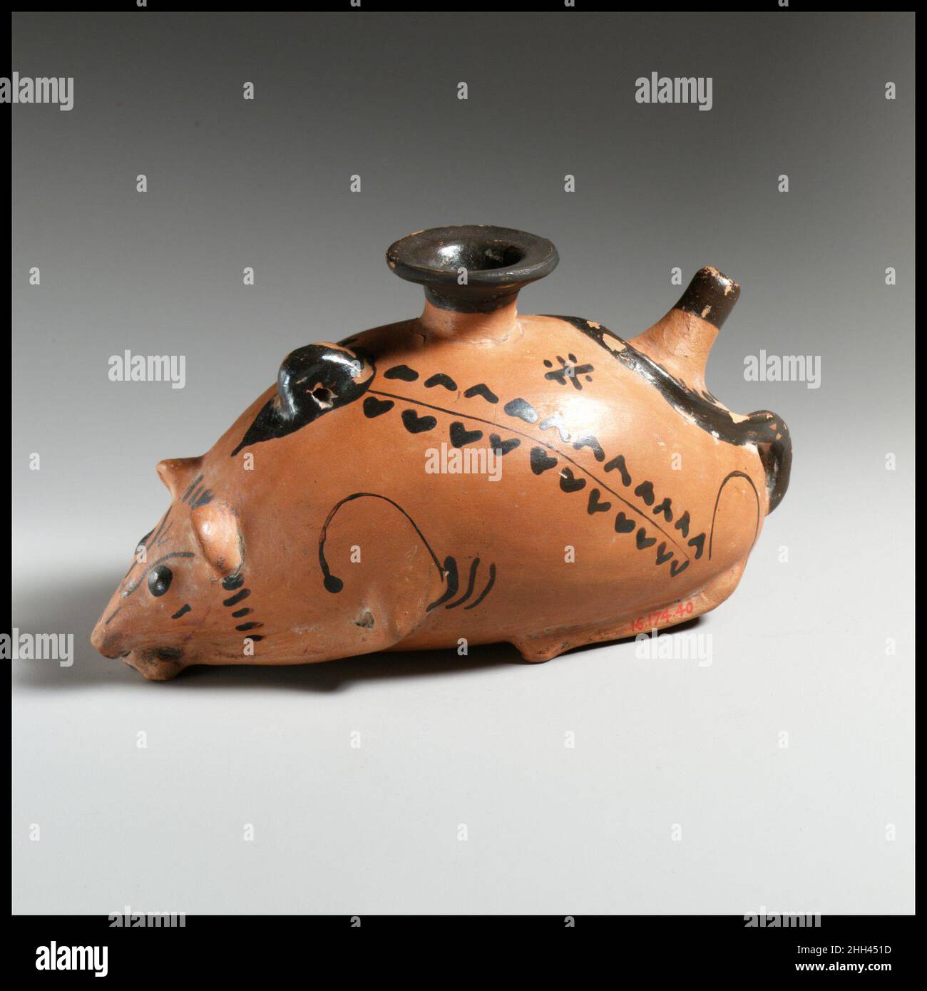 Terracotta vase in the form of a mouse mid-5th century B.C. Attributed ...