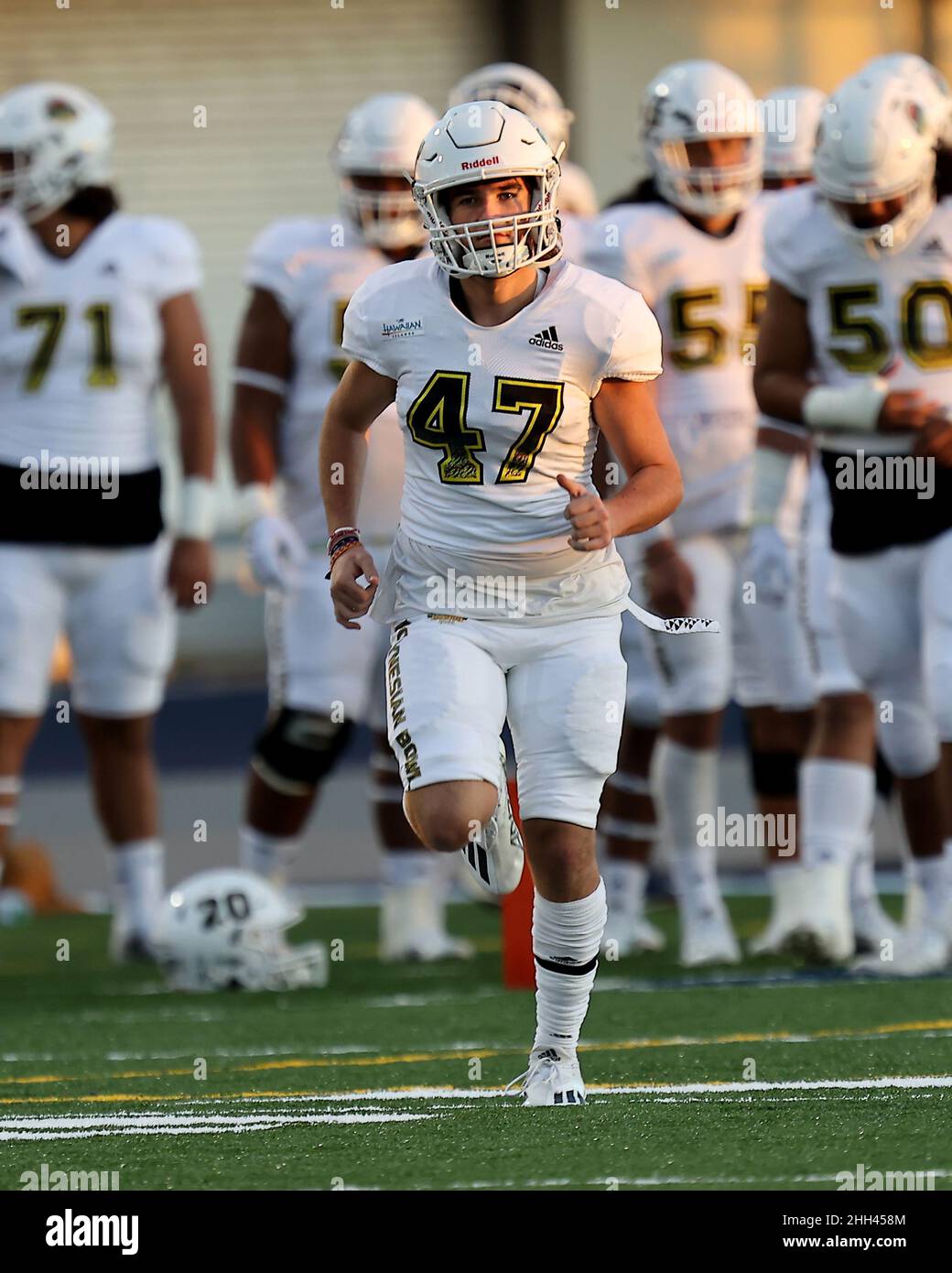 January 22, 2022 - Team Makai long snapper Jackson Plieth #47 (Union HS ...