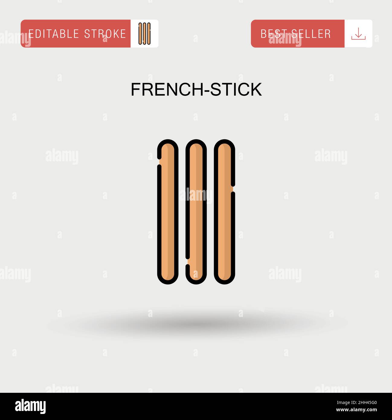 Baguette stick Stock Vector Images - Alamy