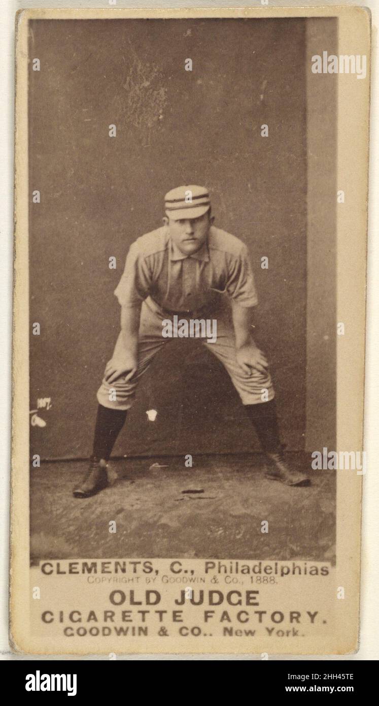 John J. "Jack" Clements, Catcher, Philadelphia, from the Old Judge ...