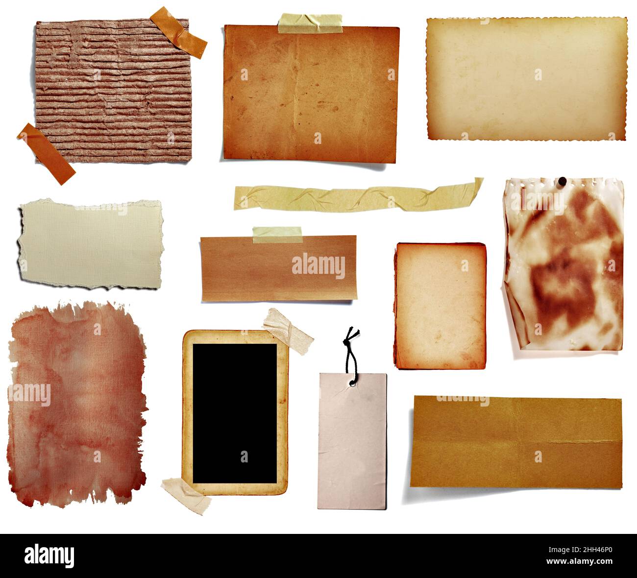 rope wooden sign vintage note paper price label adhesive tape Stock ...