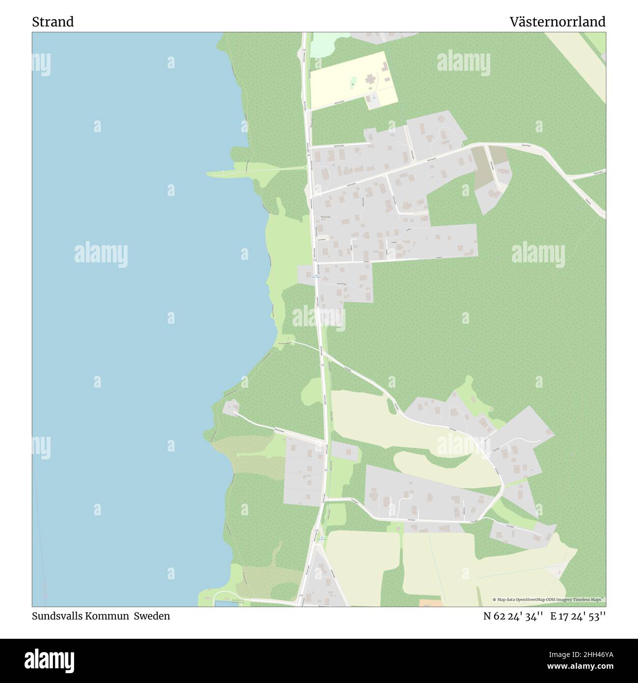 Strand, Sundsvalls Kommun, Sweden, Västernorrland, N 62 24' 34'', E 17 ...