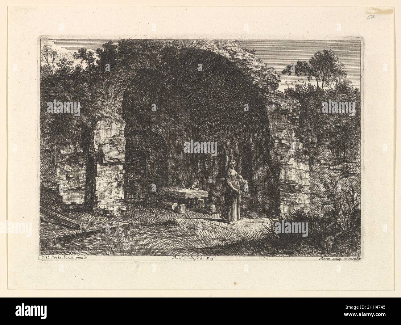 La Caffarella (ou Grotte d'Egerie) Jean Morin French. La Caffarella (ou ...